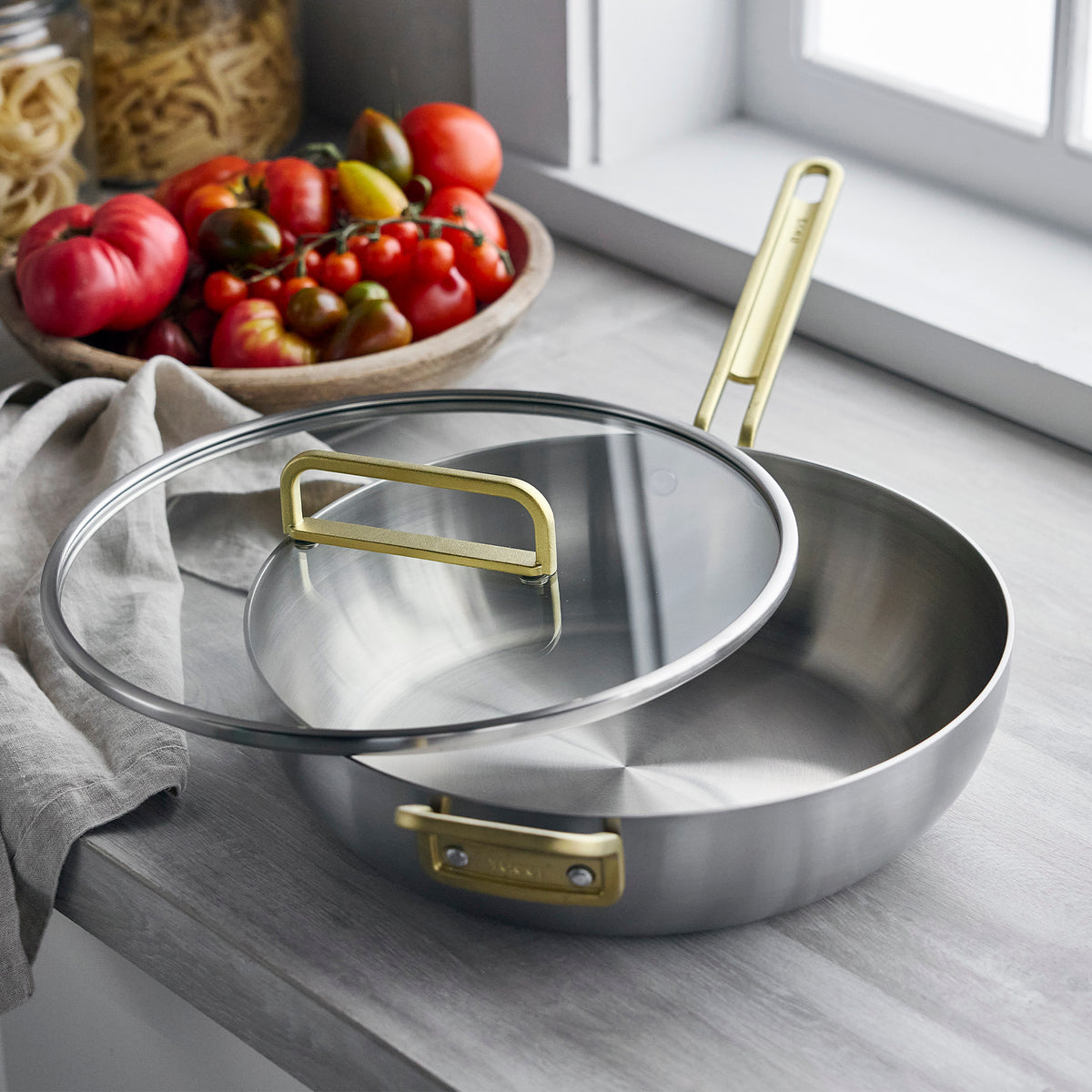 Stanley Tucci™ Stainless Steel 6.5-Quart Stanley Pan with Lid | The ...