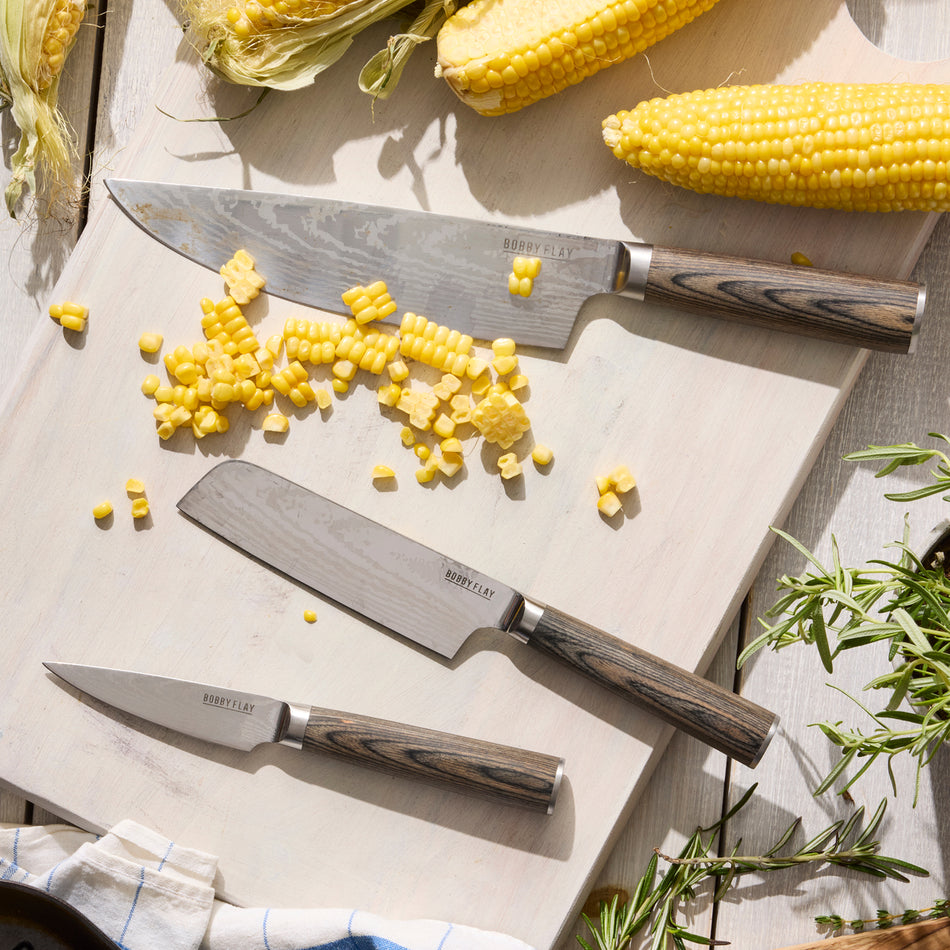 Bobby Flay by GreenPan Stainless Steel 13-Piece Knife Block Set | GreenPan