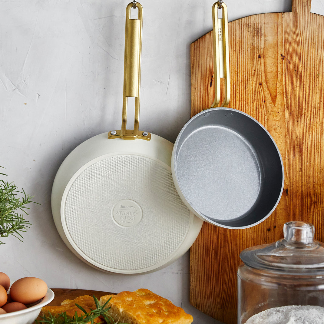 Stanley Tucci™ Ceramic Nonstick 11-Piece Cookware Set | Carrara White ...