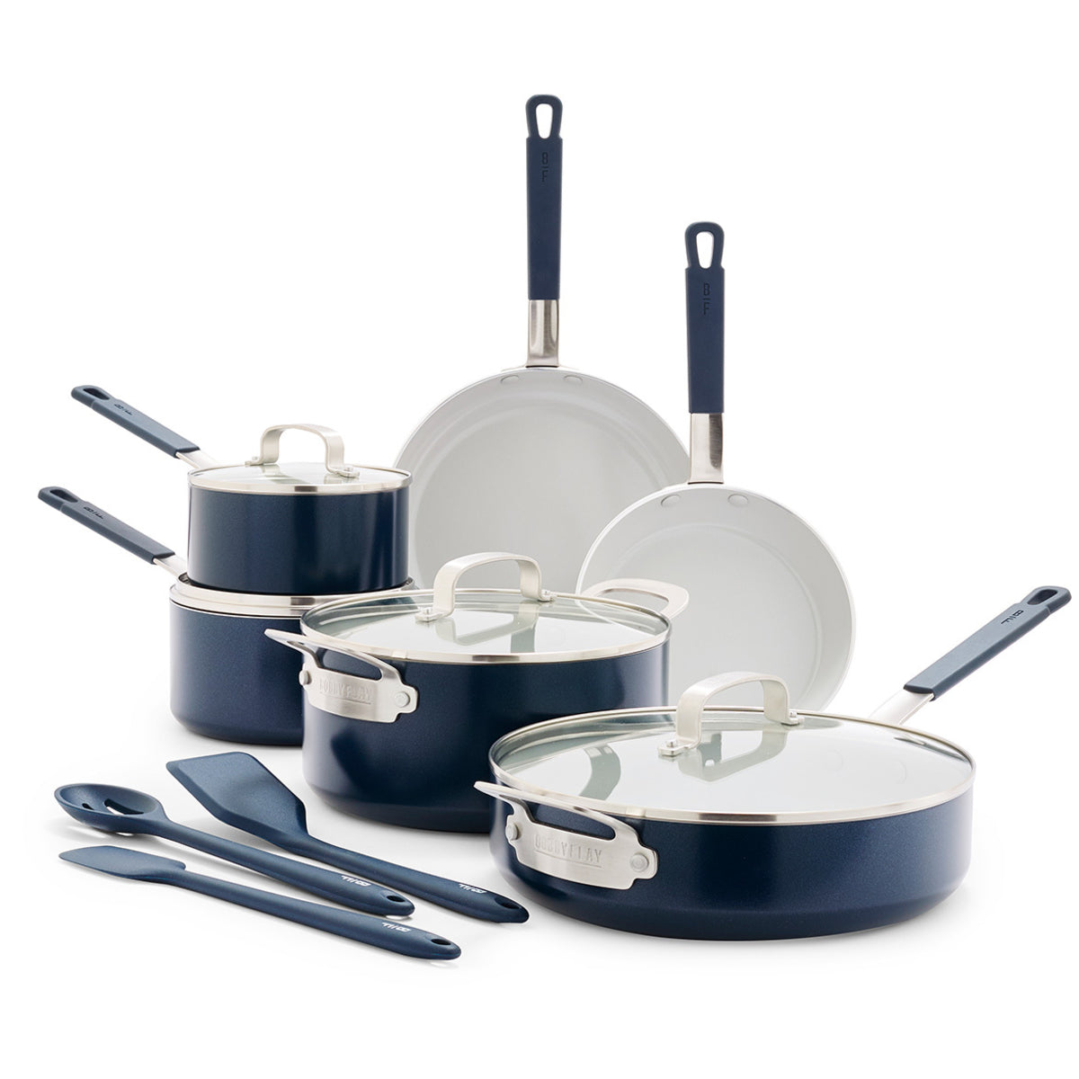 Bobby Flay by GreenPan Professional Ceramic Nonstick 13-Piece Cookware ...