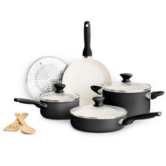 Rio Ceramic Nonstick 10-Piece Cookware Set | Black | GreenPan