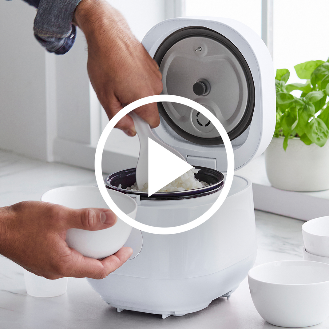 GreenLife 4-Cup Rice & Grains Cooker | White | GreenPan