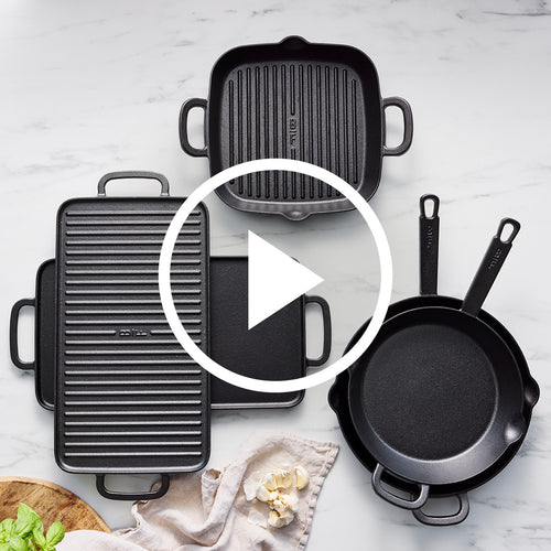 Bobby Flay by GreenPan 11" Cast Iron Square Grill Pan | GreenPan