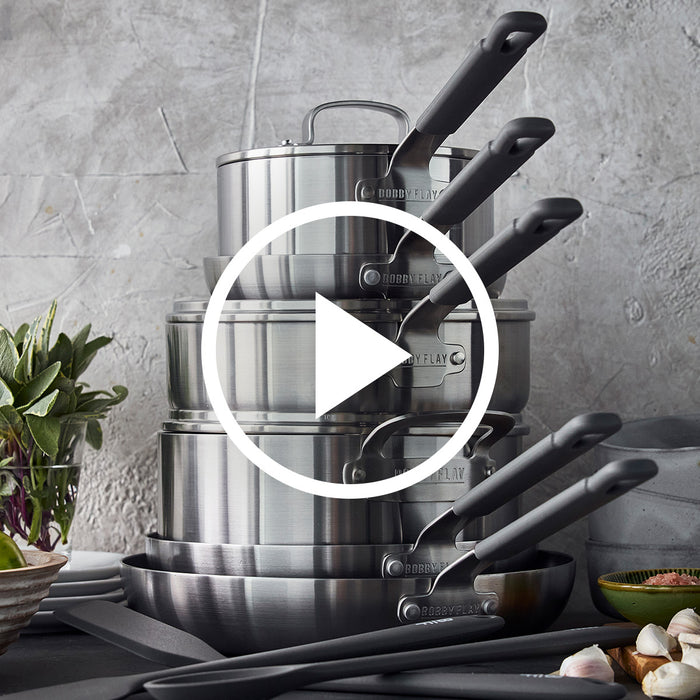 Bobby Flay by GreenPan Stainless Steel Uncoated & PFAS-Free Nonstick 1 ...