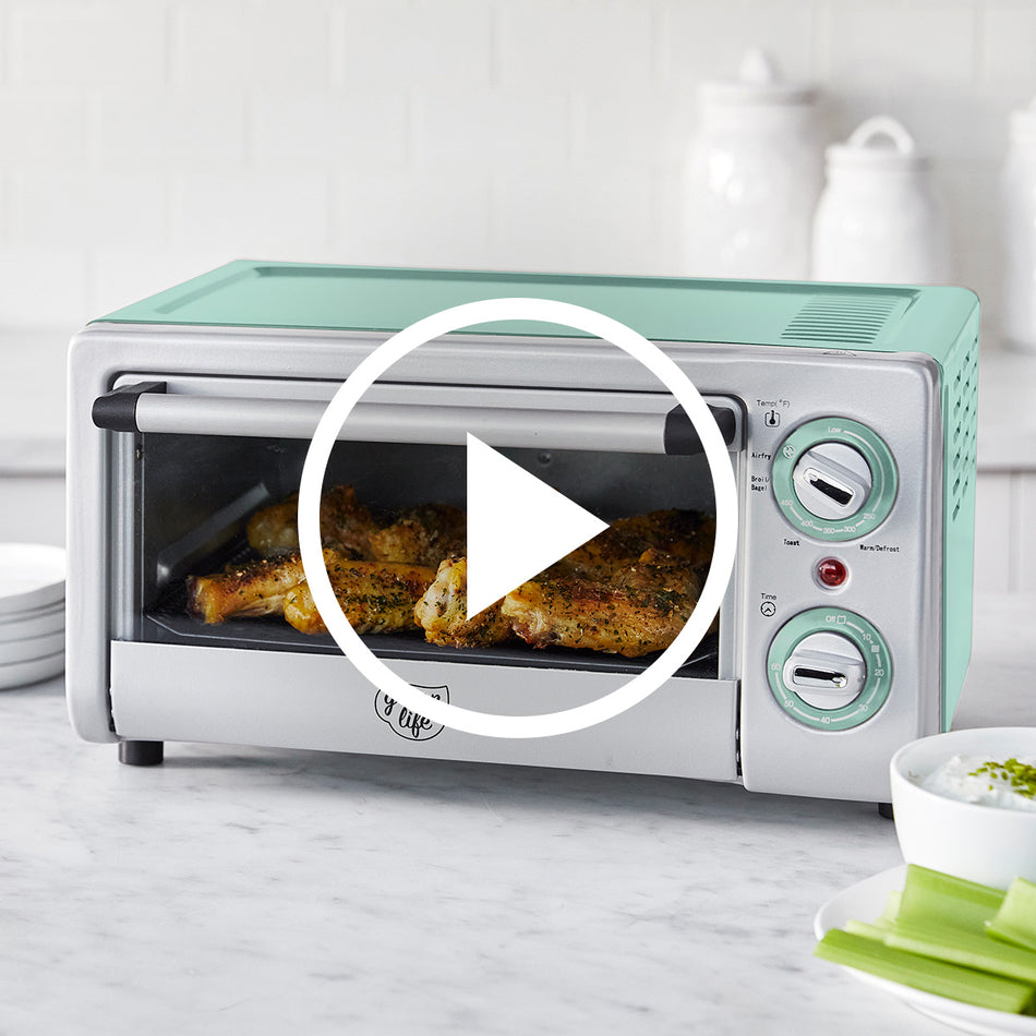GreenLife Air Fry Toaster Oven | Turquoise | GreenPan