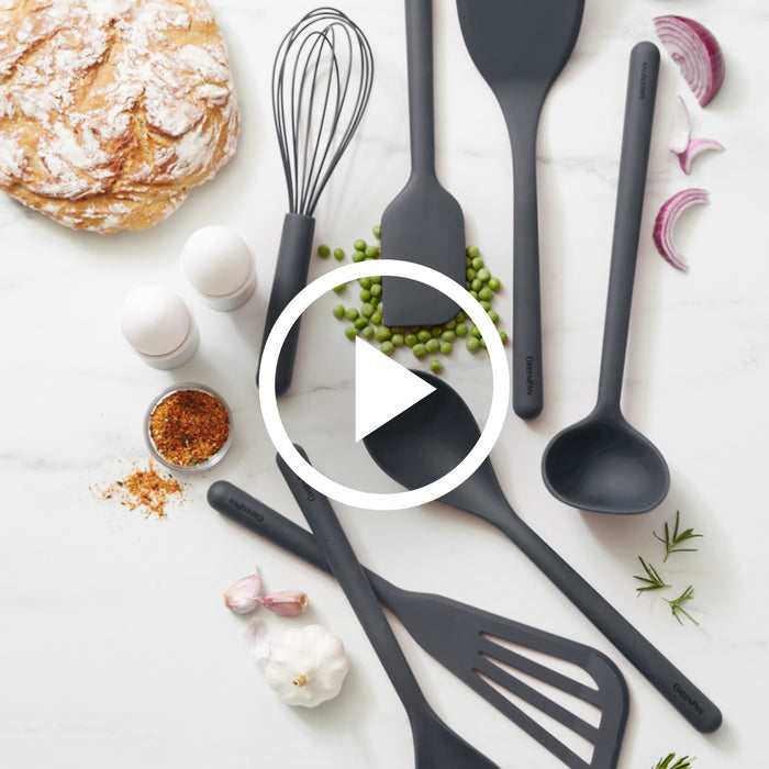 Platinum Silicone Pasta Tongs | Gray | GreenPan