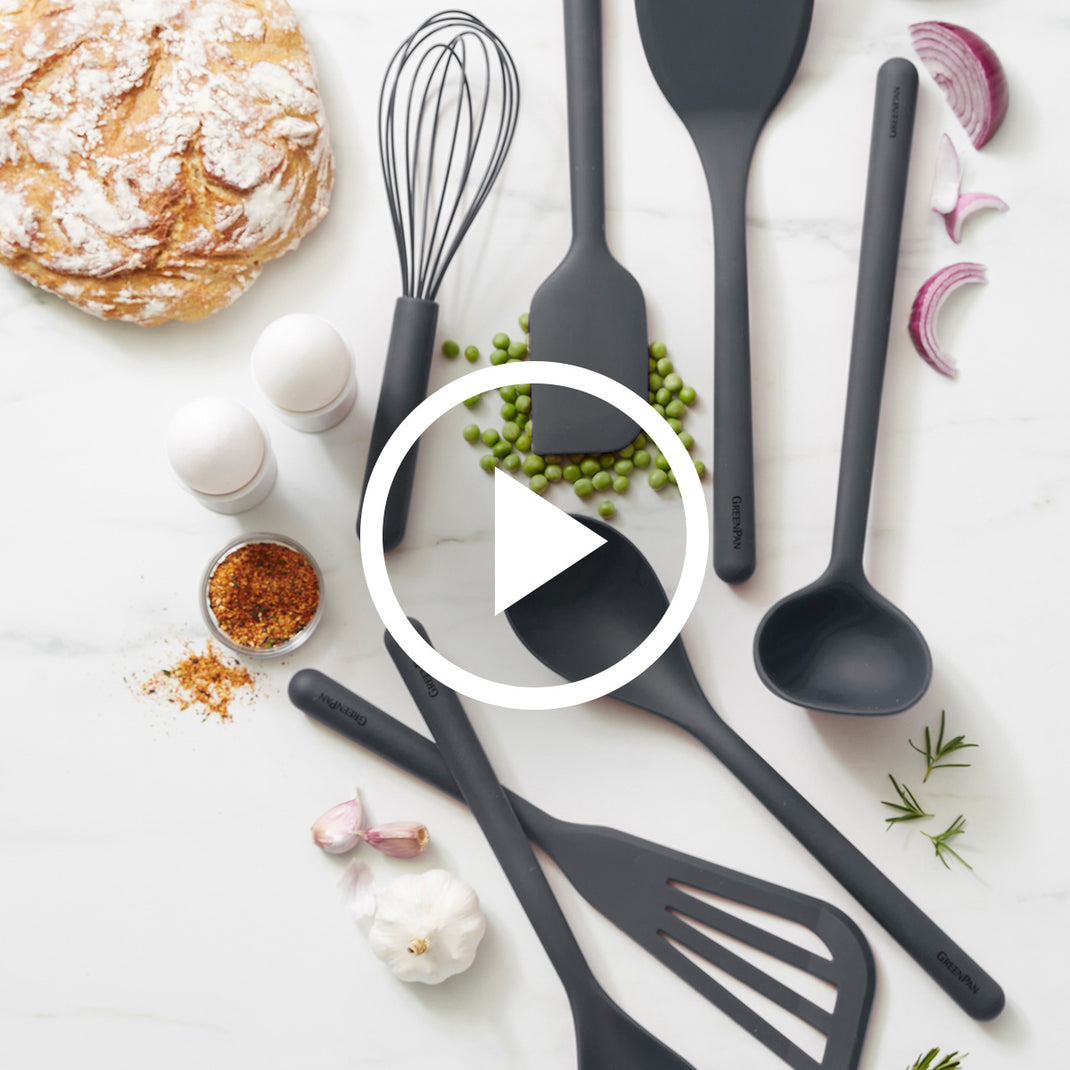 Platinum Silicone Tools 5-Piece Utensil Set | Gray | GreenPan