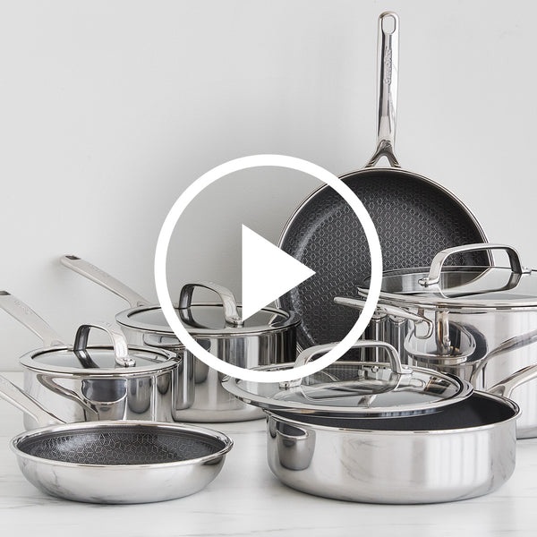 Spectra Thermobond Hybrid Ceramic Nonstick 8", 10" and 12" Frypan Set ...