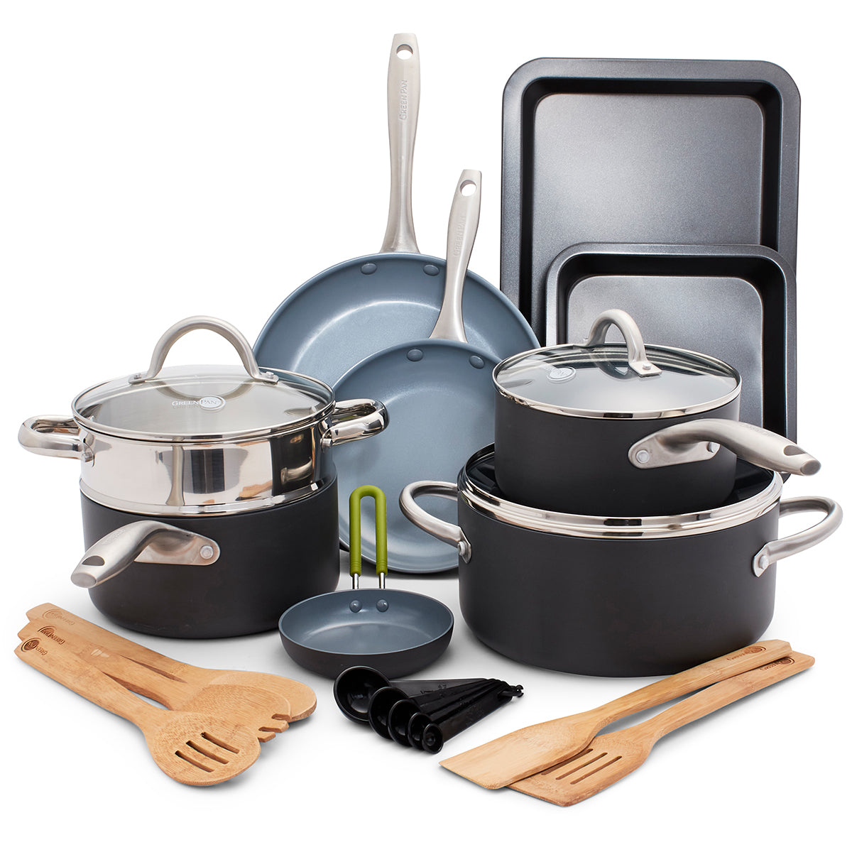 Lima 18-Pc Cookware Set | Ceramic | © GreenPan Official Store | The ...