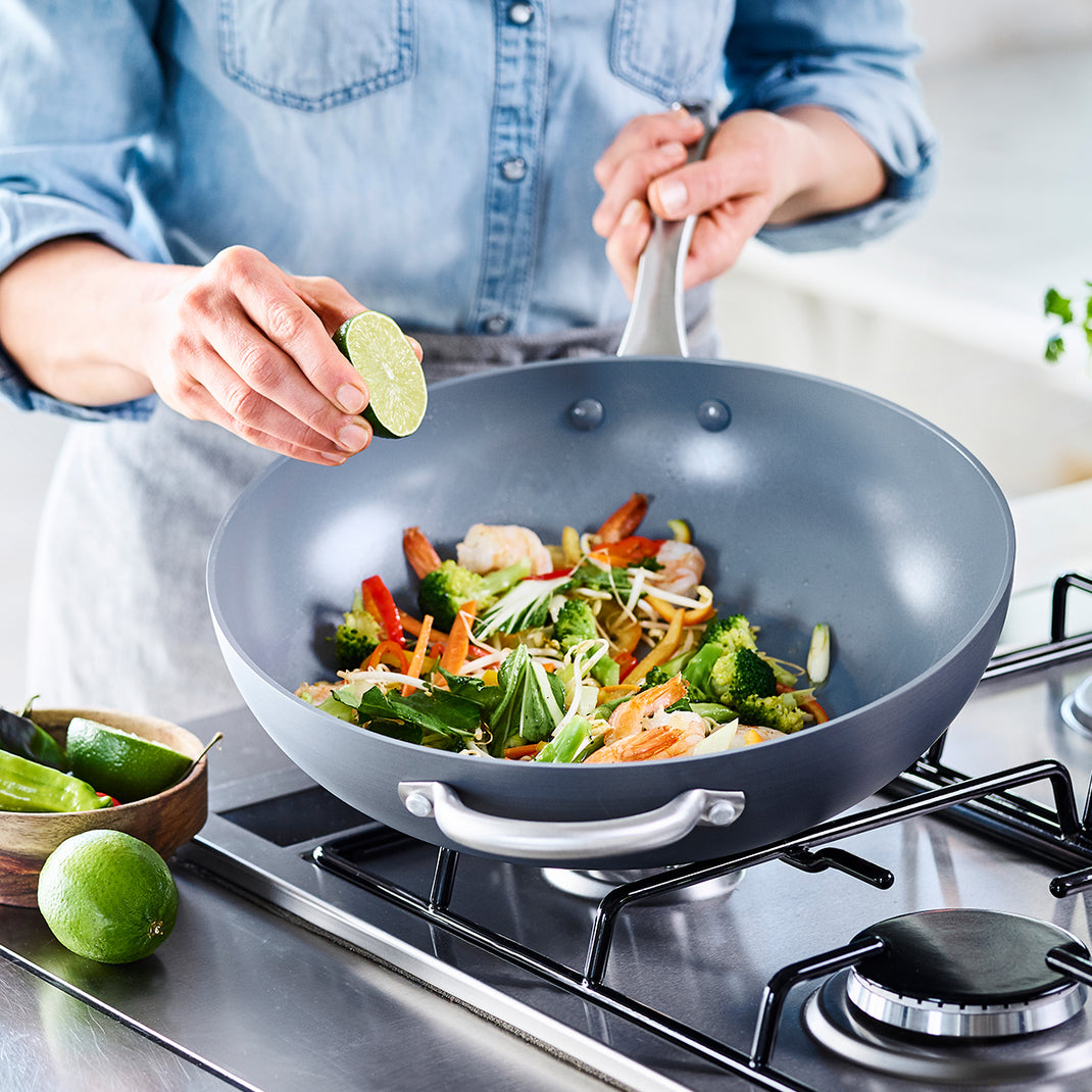 Lima Ceramic Nonstick 12.5" Wok | The Cookware Company (USA), LLC